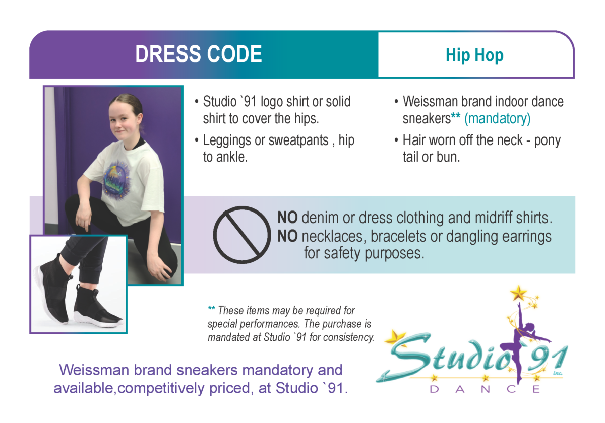 Dress Code | Studio `91 Dance Studio